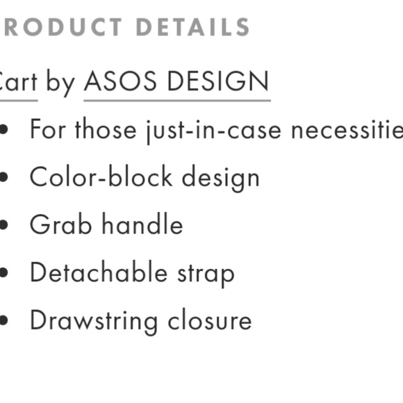 ASOS | Bags | Mini Bucket Bag In Embossed Monogram | Poshmark